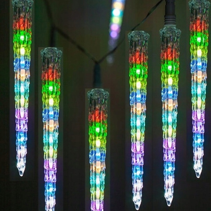 LAMPKI CHOINKOWE LED SOPLE LODU ŚWIECĄCE 50 cm METEORY ZWISAJĄCE ...