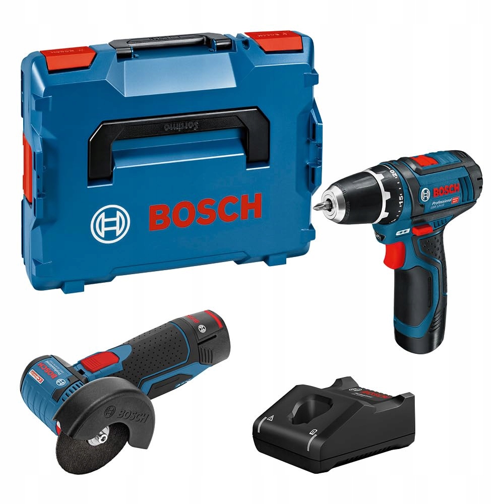 Bosch Professional Combo Kit Gsr 12V-15 + Gws 12V-76 2x2,0Ah L-Boxx ...