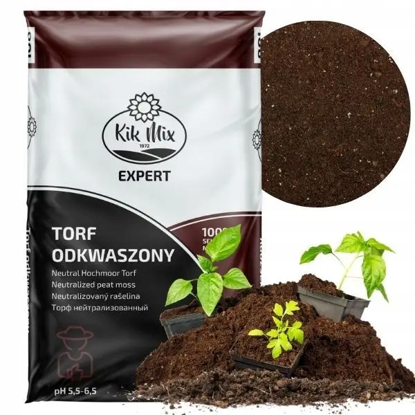 KIK EXPERT TORF OGRODNICZY ODKWASZONY 80L PH 5.5-6.5 (5908251750819 ...