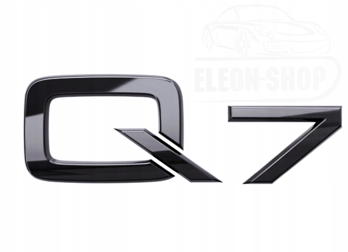 Q7 Emblemat Znaczek Logo Napis Audi Q7 Czarny TYL 5905143250358 za 45 ...