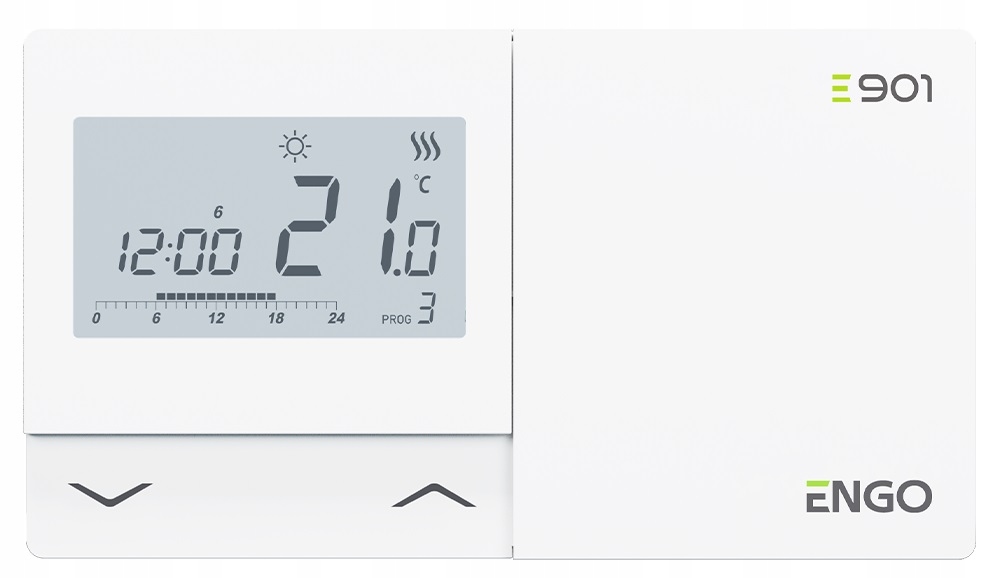ENGO E901 POKOJOWY TYGODNIOWY PRZEWODOWY STEROWNIK REGULATOR ...
