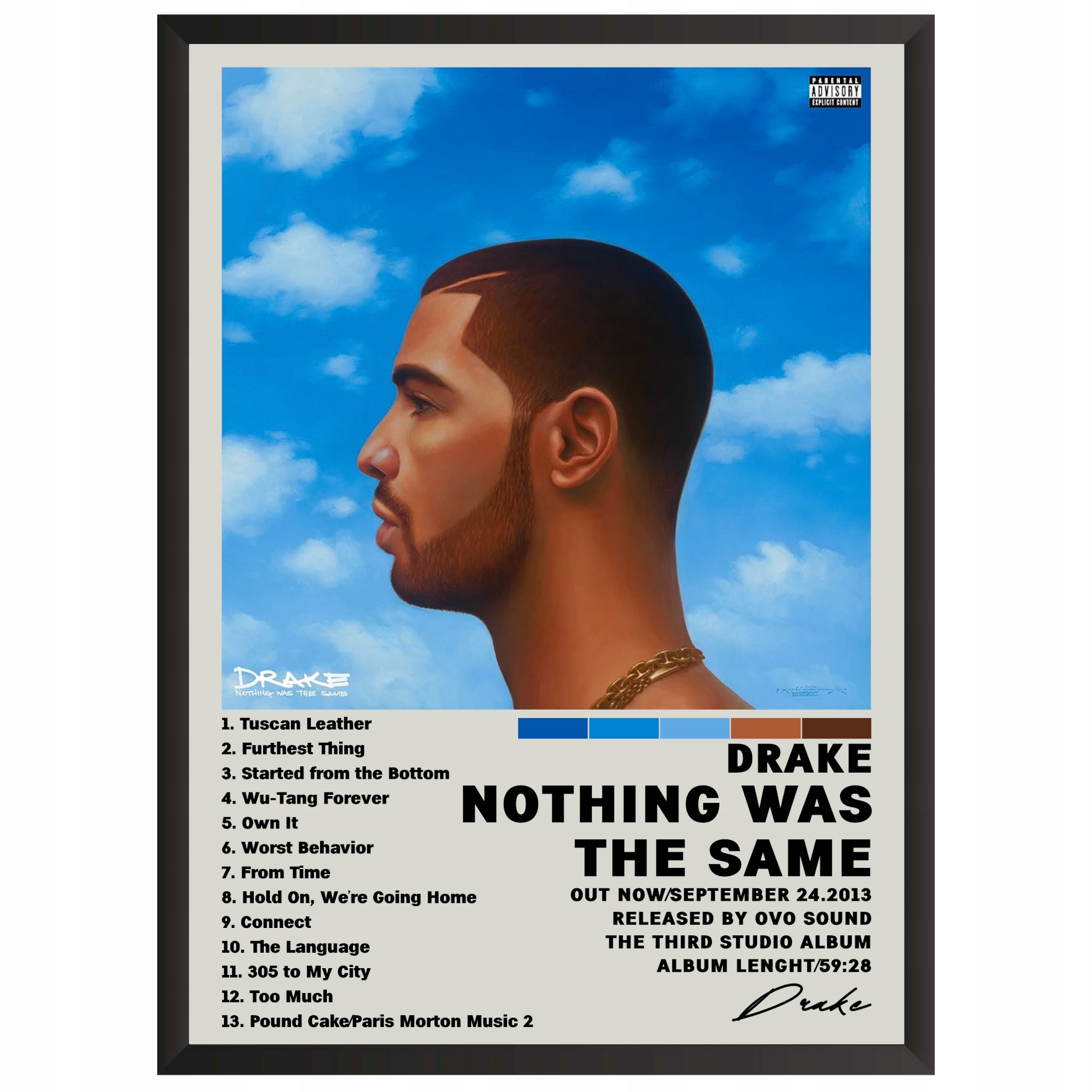 Drake Nothing Was The Same Plakat Obraz z albumem w ramce Prezent • Cena, Opinie • Obrazy ...