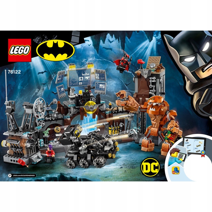 Lego Instrukcja - Batcave Clayface Invasion 76122 • Cena, Opinie ...