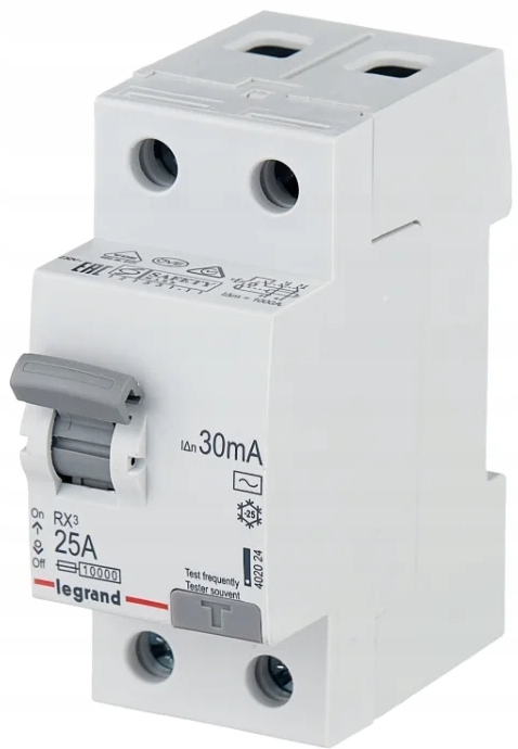 LEGRAND RX3 WYŁĄCZNIK RÓŻNICOWOPRĄDOWY 25A 2P 30mA (3245064020244 ... LEGRAND RX3 WYŁĄCZNIK RÓŻNICOWOPRĄDOWY 25A 2P 30mA (3245064020244 ...