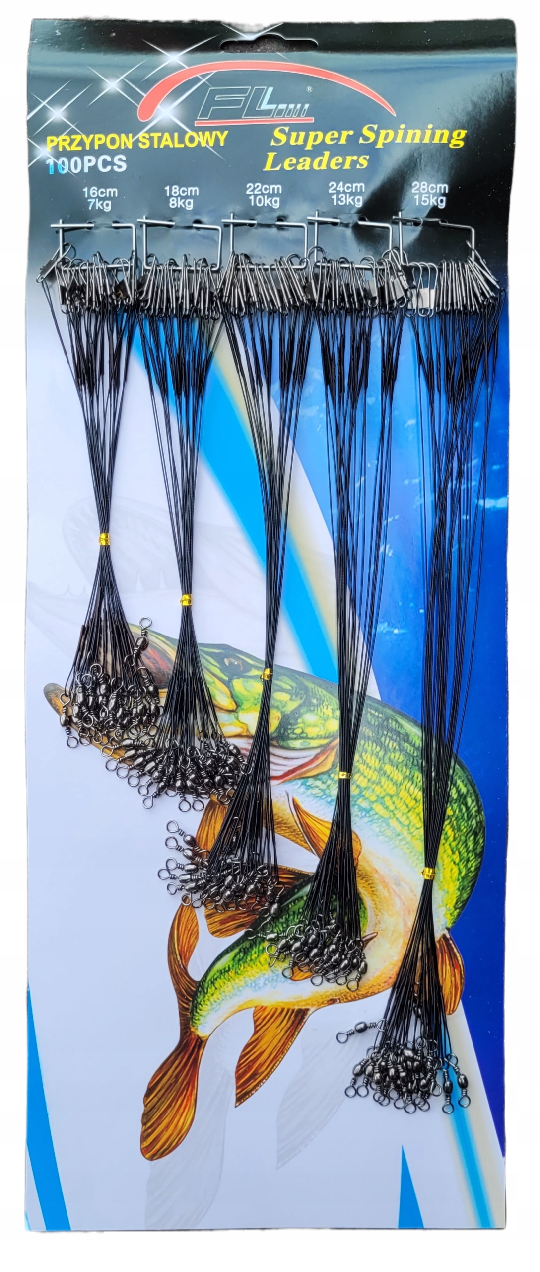 PRZYPONY 100 SZT STALKI Spinningowe STALÓWKI - 64-174 - 13936083221 ...