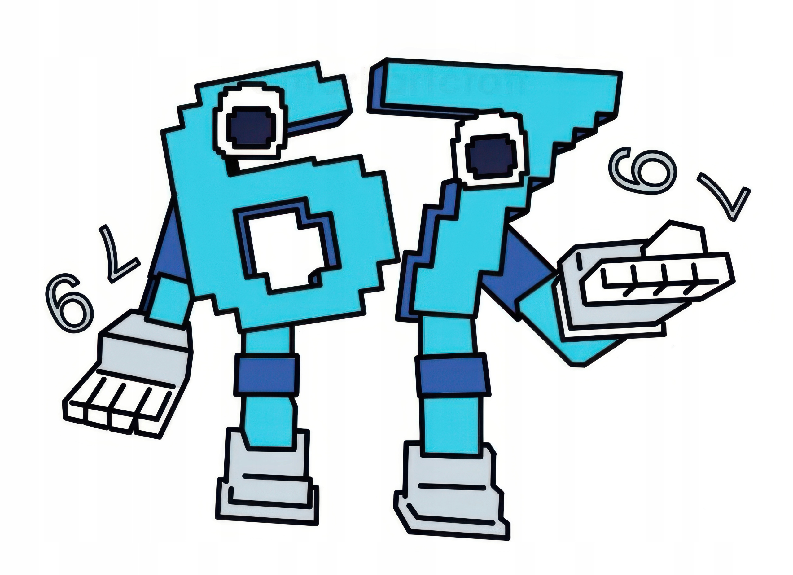 67 BRAINROT ROBOT Matrica / Fotótapéta 50x36 cm GEN ALPHA six seven ...