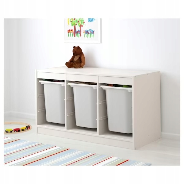 Ikea trofast книжный шкаф белый + 3 контейнера для игрушек в Украине ...