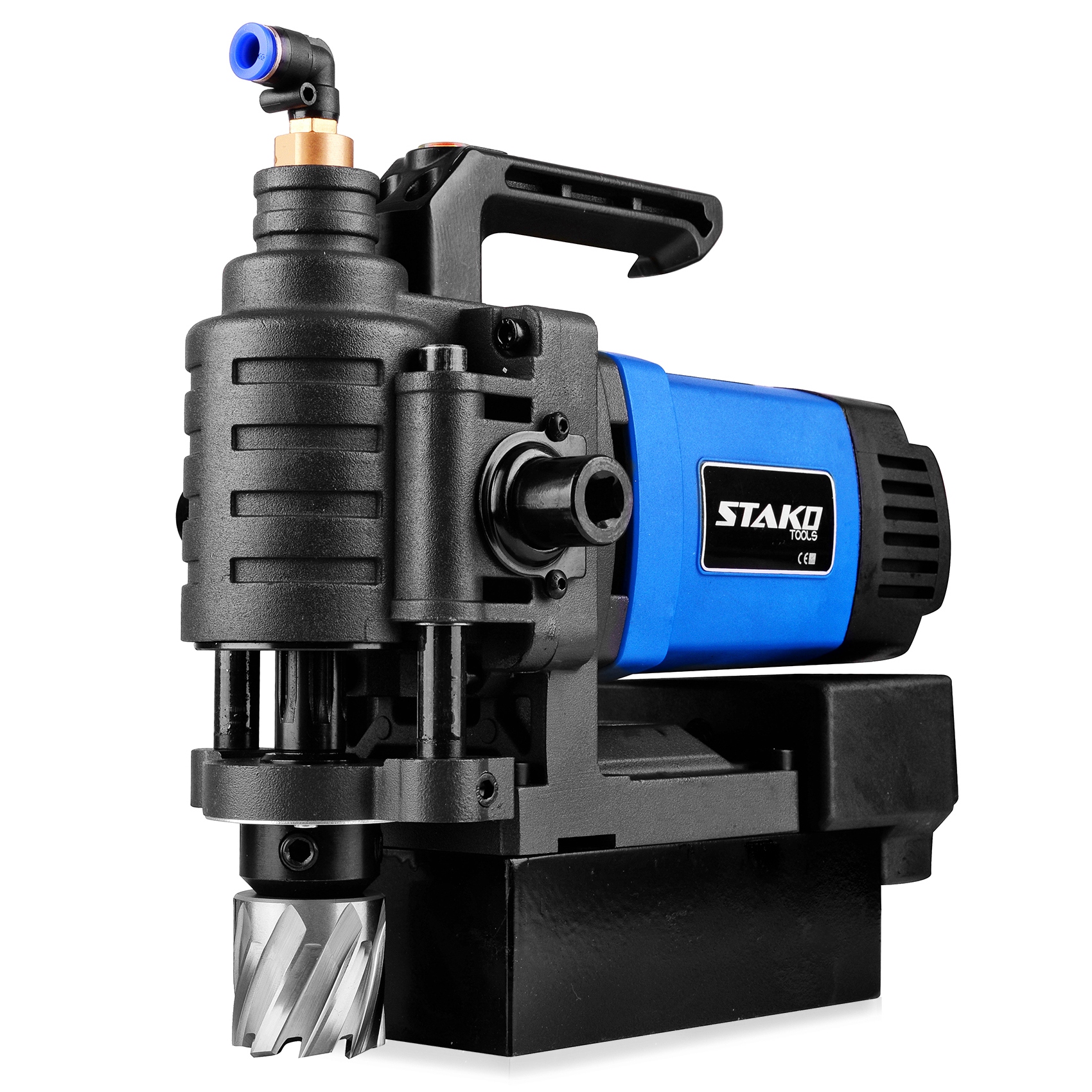 WIERTARKA MAGNETYCZNA MAŁA LEKKA NISKOPROFILOWA FI 38MM 1650W 8KG STAKO ...