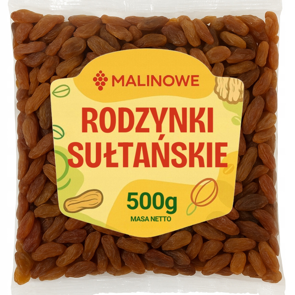 RODZYNKI SUŁTAŃSKIE 500g RODZYNKA SUŁTAŃSKA JAKOŚĆ PREMIUM (5903018607535) • Cena, Opinie ...