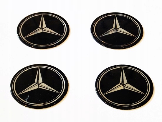 MERCEDES EMBLEMATY NAKLEJKI KOŁPAKI FELGI 70 mm EN-12 za 26 zł z Kraków - Allegro.pl - (11464502392)
