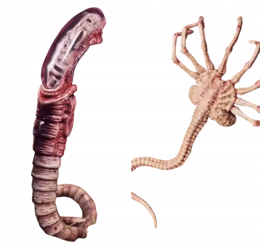 2pak Xenomorph Alien Facehugger Twarzołap + Chestburster młody Xeno ...