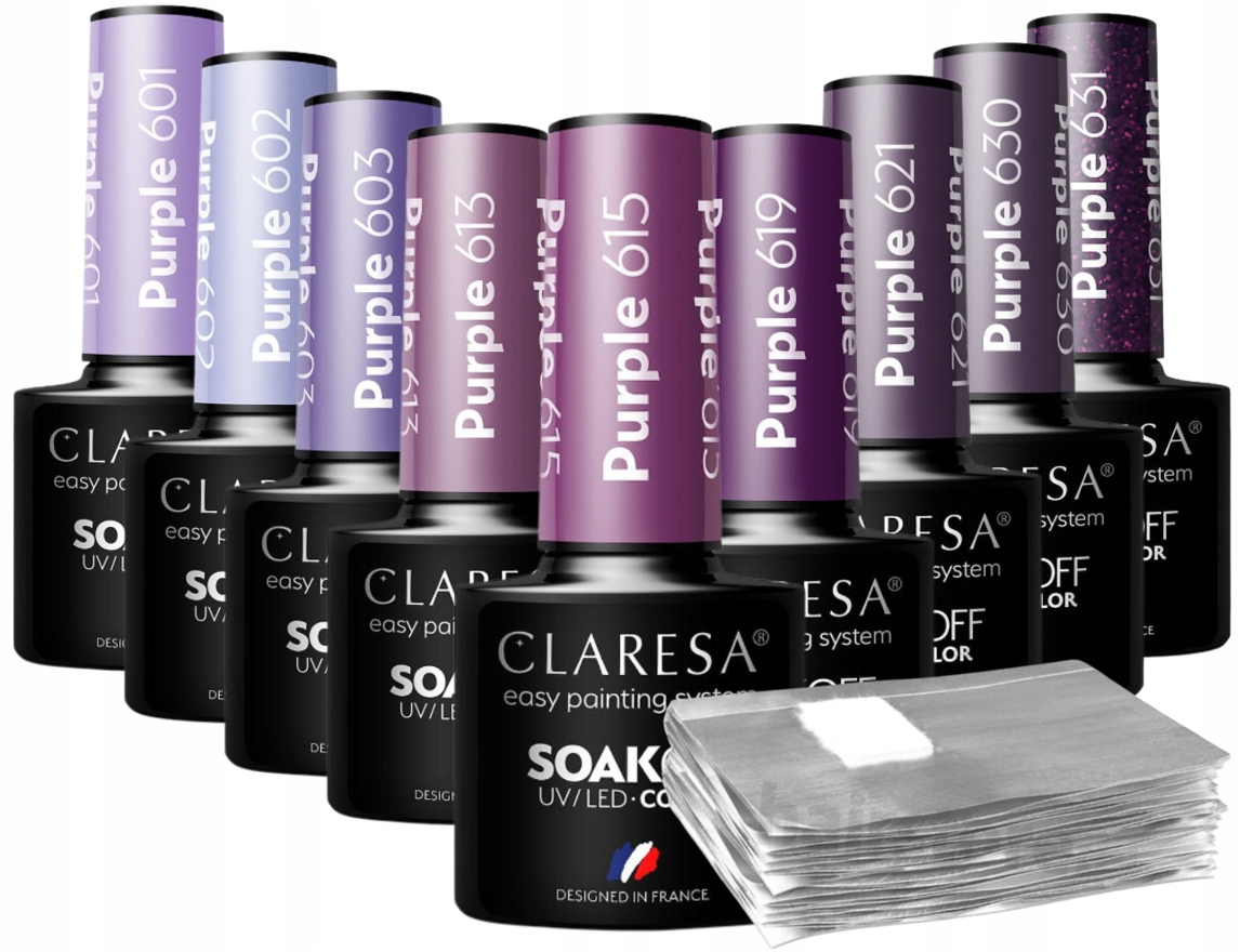 CLARESA PURPLE LAKIER HYBRYDOWY KOLEKCJA FIOLETÓW (5903819358636 ...