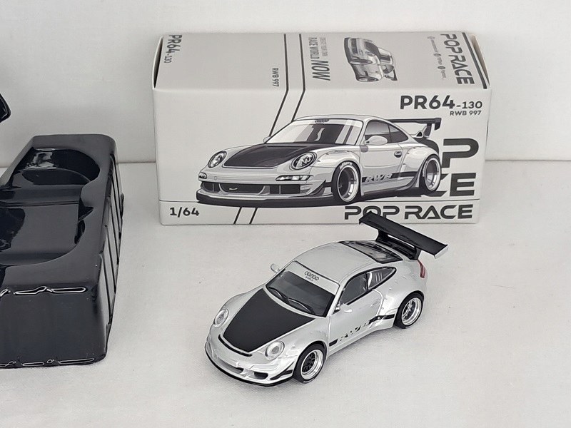 Pop Race 1:64 Porsche RWB 997 silver • Cena, Opinie • Samochody ...