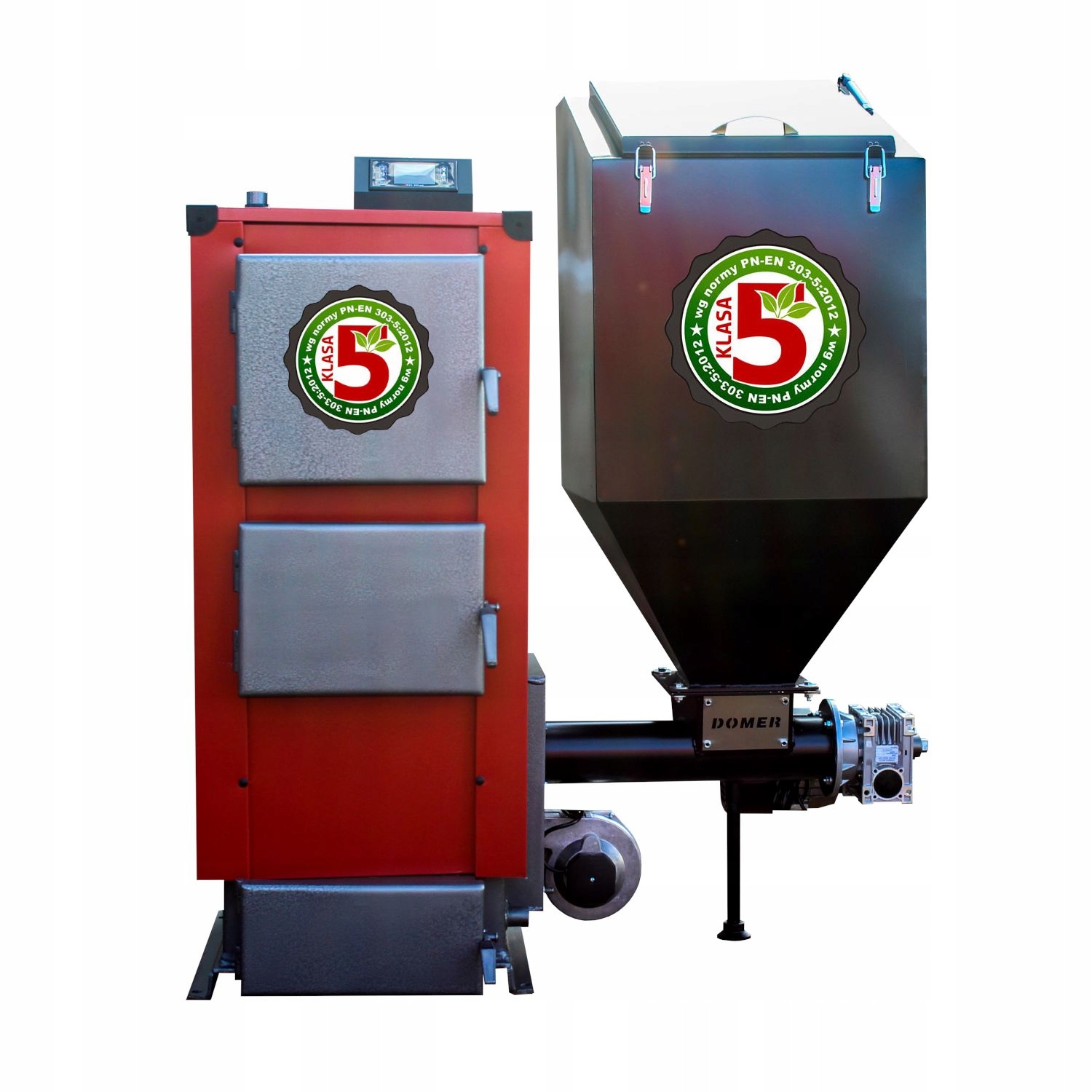 Piec PLESZEWSKIE KOTŁY Z PODAJNIKIEM Węgiel groszek stalowy na Węgiel ...