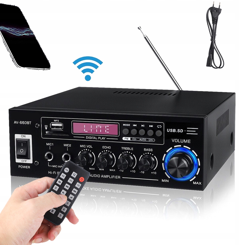 Wzmacniacz Mini Bluetooth i Wifi - Niska cena na Allegro