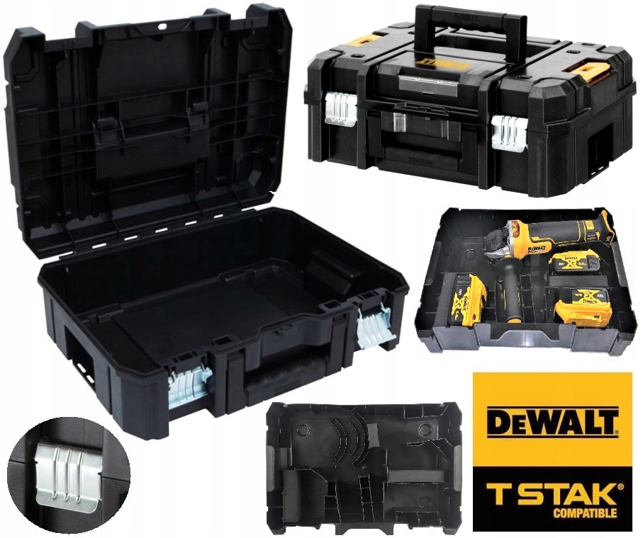 DeWALT TSTAK II DWST1-70703 SKRZYNIA WALIZKA+ WKŁAD DO DCG405 DCG406 ...