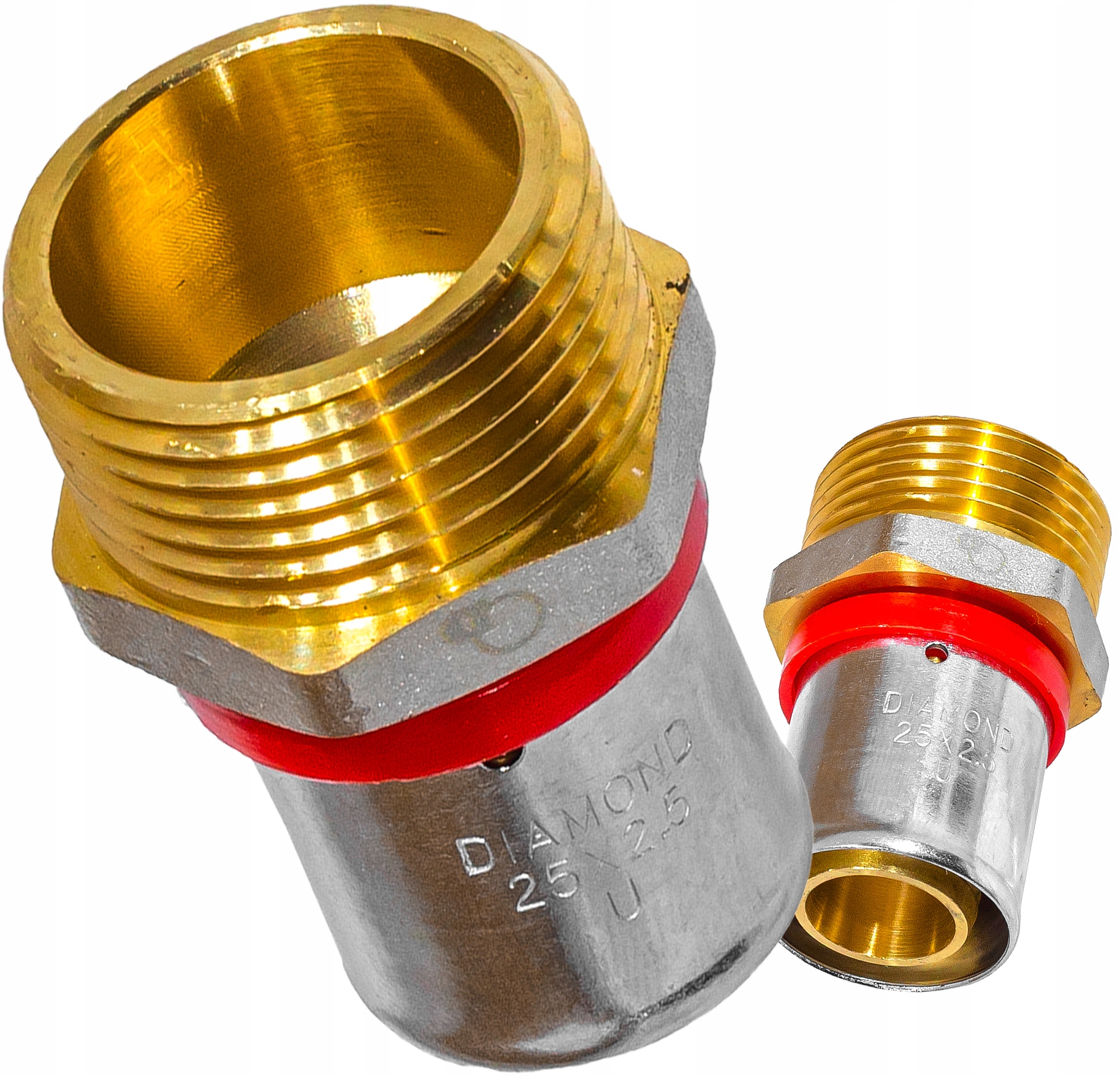 ZŁĄCZKA NYPLOWA ZAPRASOWYWANA PEX ALUPEX 25 x 1'' GZ TYP SZCZĘK "U ...