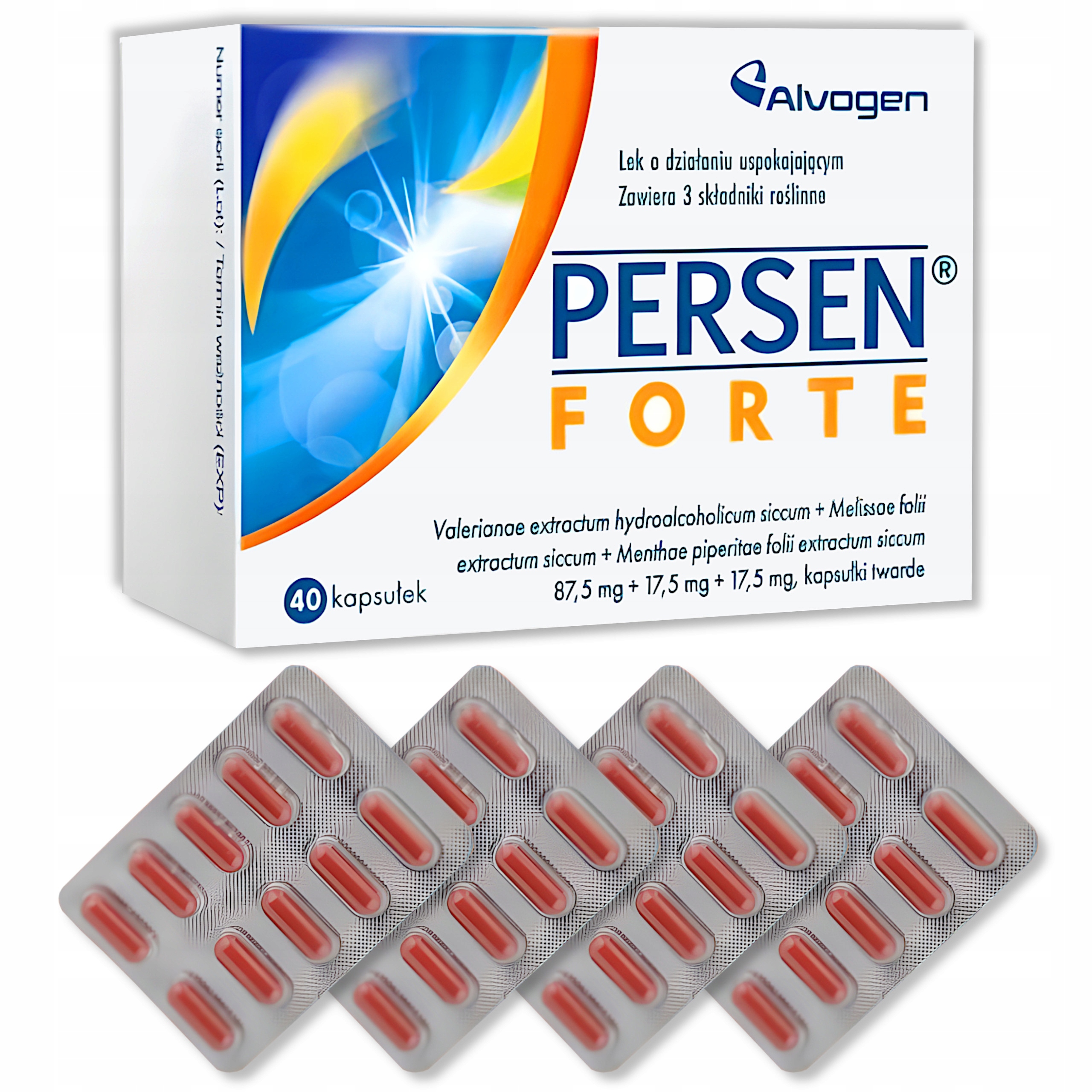 Persen Forte lek uspokajający 40 kapsułek waleriana kozłek melisa ...