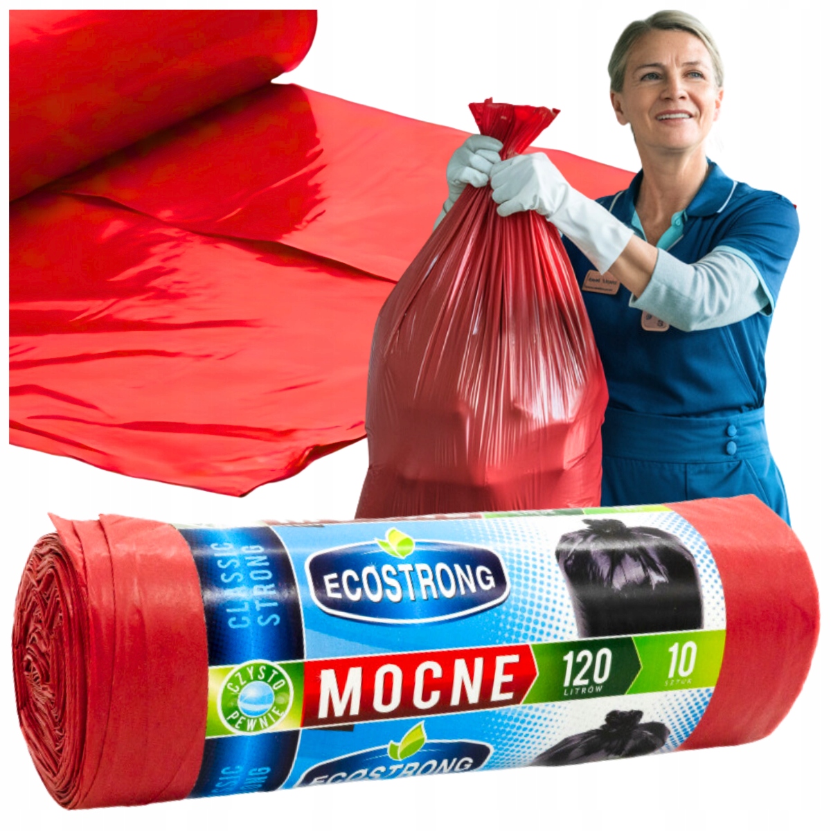 Worki na Śmieci 120L Duże do Segregacji Odpadów Medycznych LDPE 10 szt 16224183624 - Allegro.pl