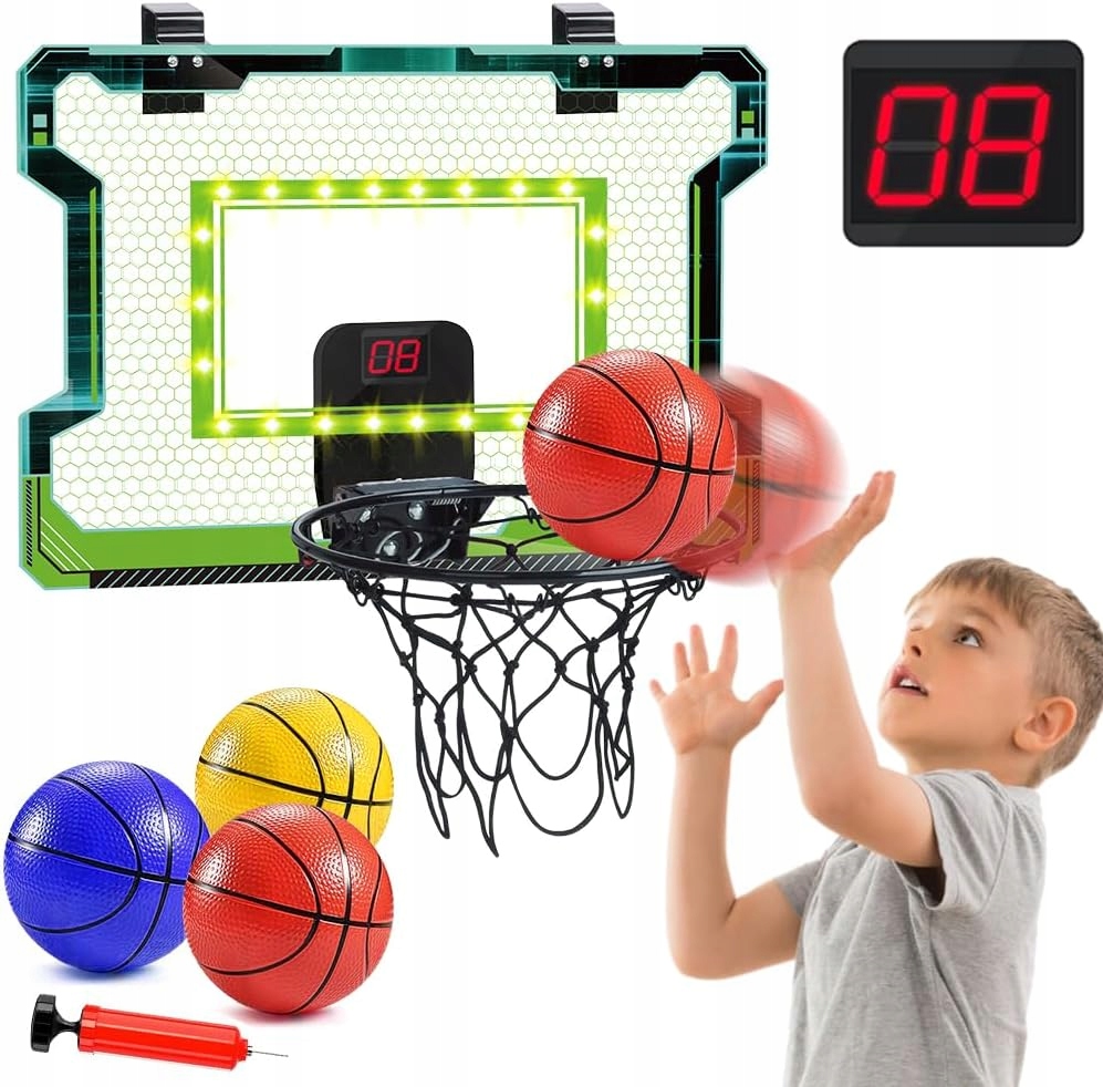 Zestaw do mini koszykówki koszykówki na Drzwi Do Pokoju Wiszący + 3x ...