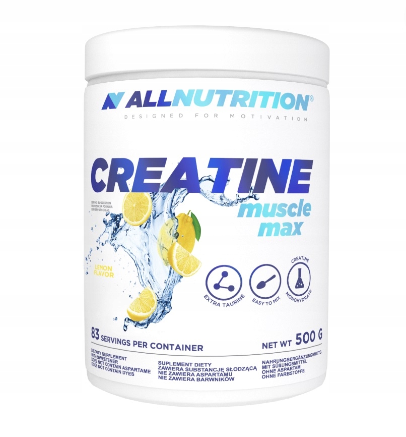 Kreatyna w proszku Allnutrition Creatine Muscle Max cytrynowa 500 g - 5902837723938 ...