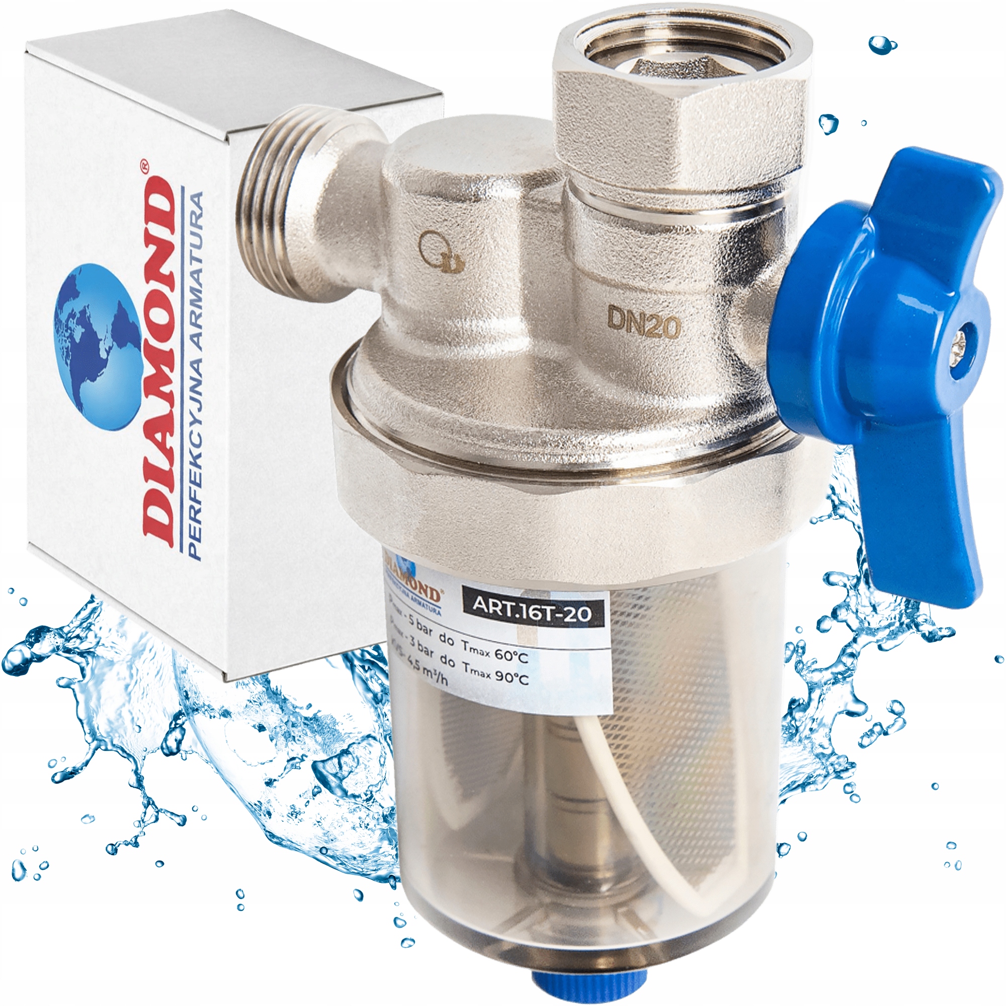 KOMPLETT MÁGNESES SZŰRŐ, SZENNYEZŐDÉS ELVÁLASZTÓ - DN20 (3/4 ...