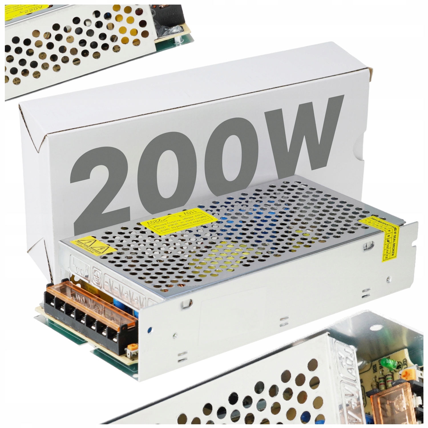 ZASILACZ LED 200W 12V MODUŁOWY TRANSFORMATOR DO TAŚM I OPRAW LEDOWYCH PRO - Sklep, Opinie, Cena ...