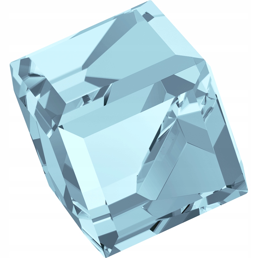 4841 MM 6 SWAROVSKI CUBE AQUAMARINE PALEC VZ 202 za 28.00CZK - Allegro