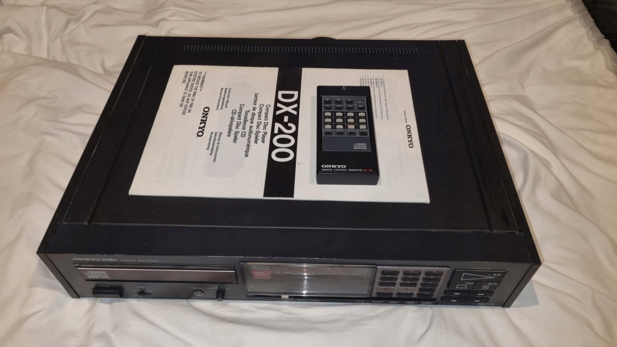 Wybitny odtwarzacz CD Onkyo Integra DX-200 z pilotem flagowy model Integry • Cena, Opinie - Allegro