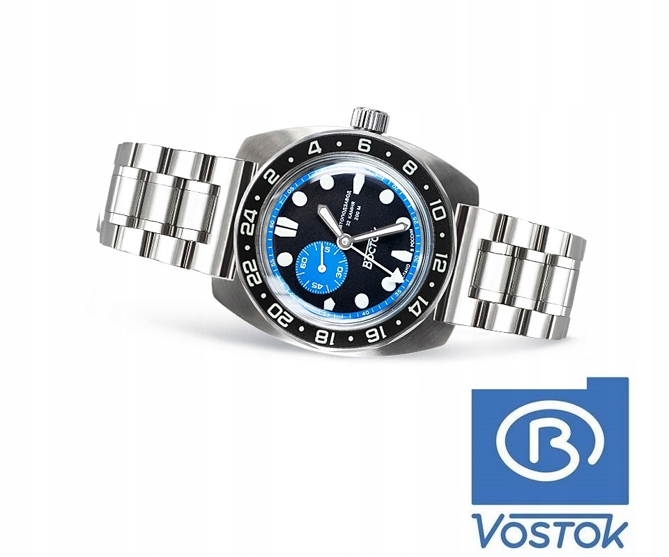 ZEGAREK VOSTOK AUTOMATIK 2426.12 GMT AMPHIBIA 17034B BATMAN • Cena ...