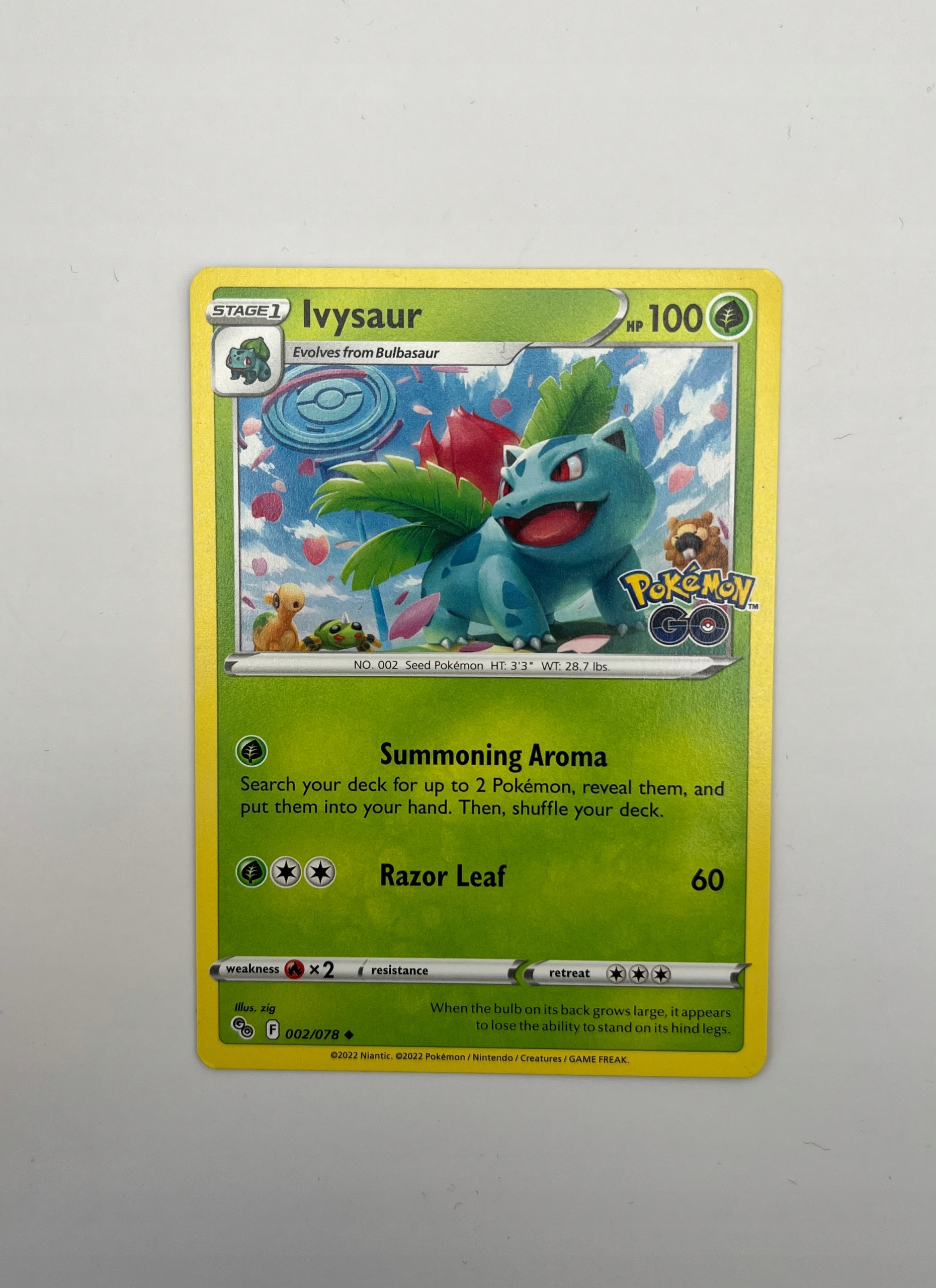 Karta Pokemon TCG | Ivysaur (PGO 002/078) | Pokemon GO | Uncommon - Stan: Nowy 5.00PLN - Sklepy ...