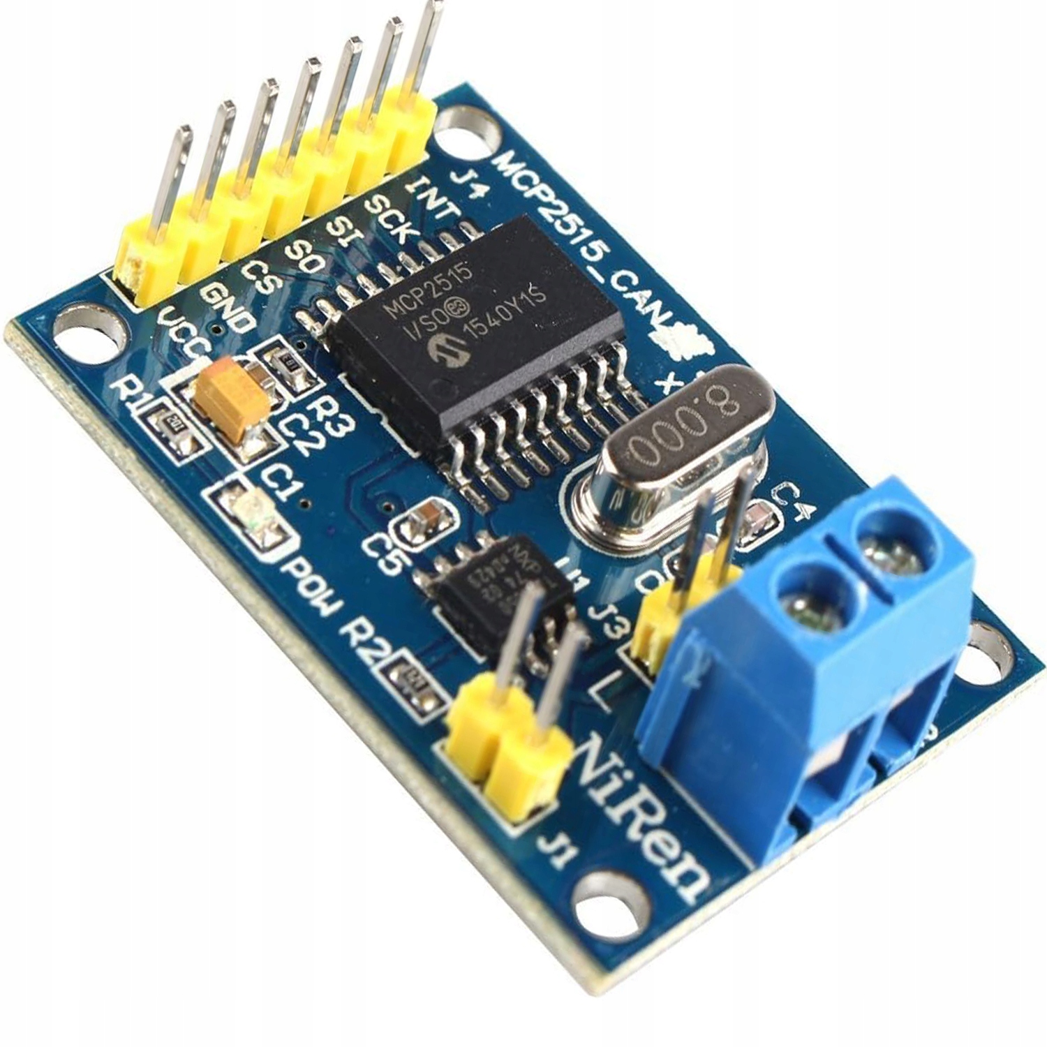 Moduł CAN SPI ARDUINO BUS MCP2515 TJA1050 AVR ARM PIC STM8 STM32 - Sklep, Opinie, Cena w Allegro