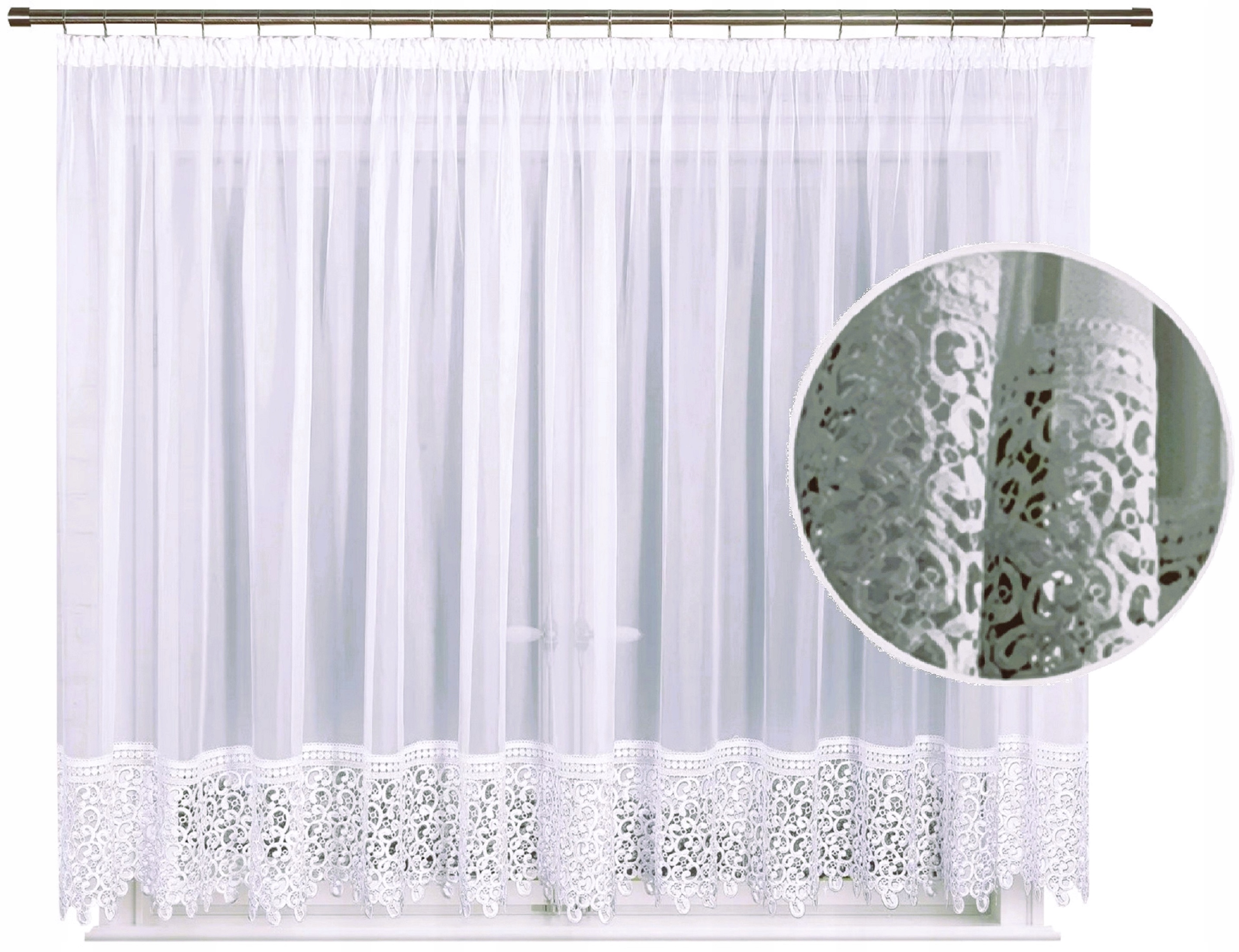 FIRANY GOTOWE 500 X 170 CM GIPIURA FIRANKI • Cena, Opinie • Firany ...