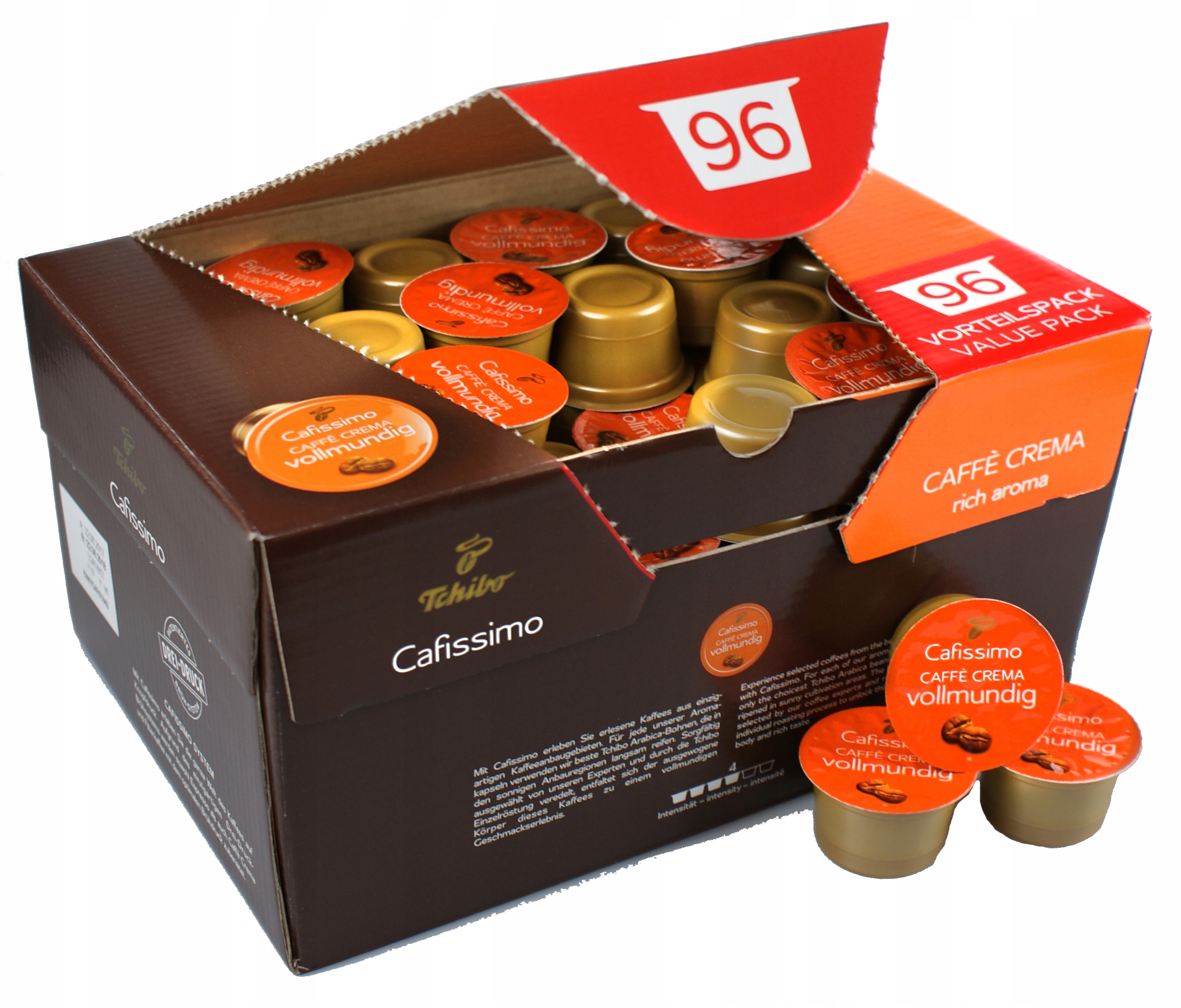 TCHIBO CAFISSIMO CAFFE CREMA VOLLMUNDIG 96 kapsúl za 24.50EUR - Allegro