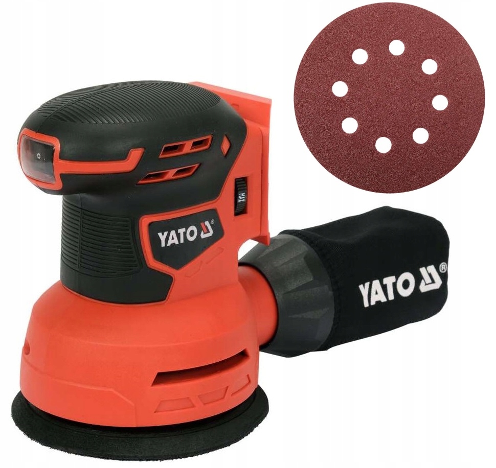 YATO SZLIFIERKA MIMOŚRODOWA OSCYLACYJNA WIELOFUNKCYJNA 18V 125MM REGULACJA (5906083082023 ...