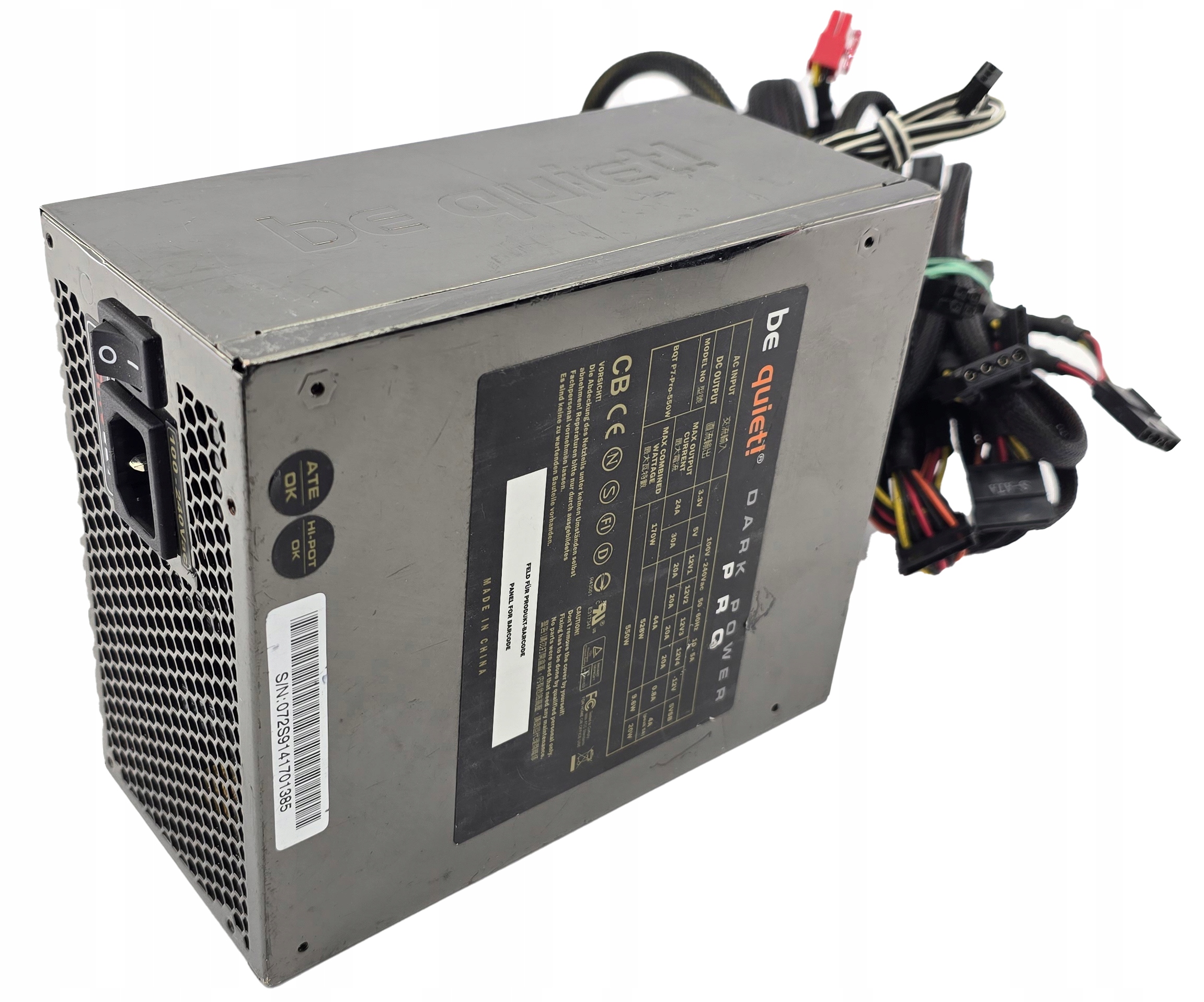Zasilacz PC ATX 550W be quiet! Dark Power Pro 120mm 24 PIN 80 ...