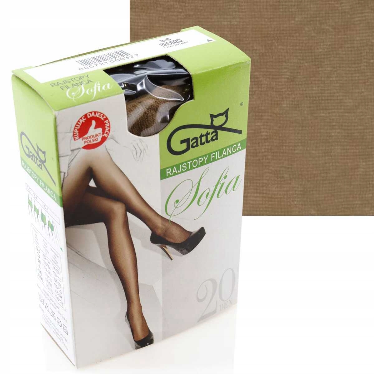 Rajstopy gładkie Gatta Rajstopy Sofia beżowe 20den beżowy Beige rozmiar ...