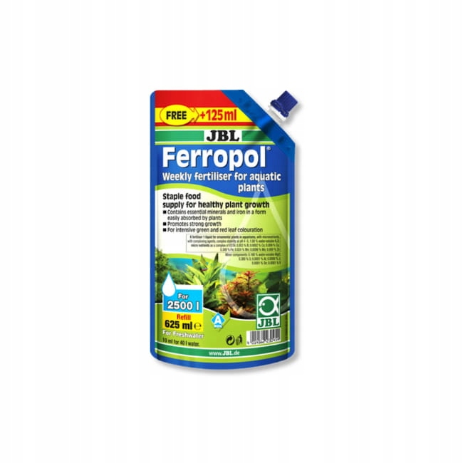 JBL Ferropol 625ml na 2500L - nawóz dla roślin (4014162230508) • Cena ...
