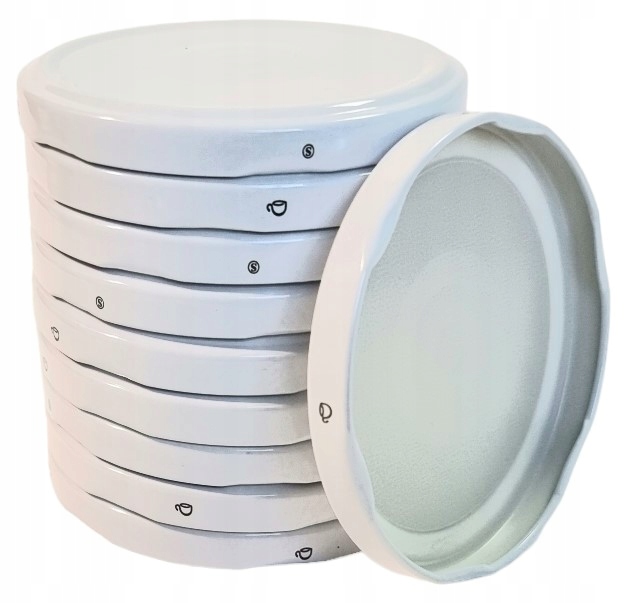 10x DUŻA ZAKRĘTKA NAKRĘTKA WIECZKO WIECZKA DO SŁOIKA TWISTA FI82 BIAŁA ...