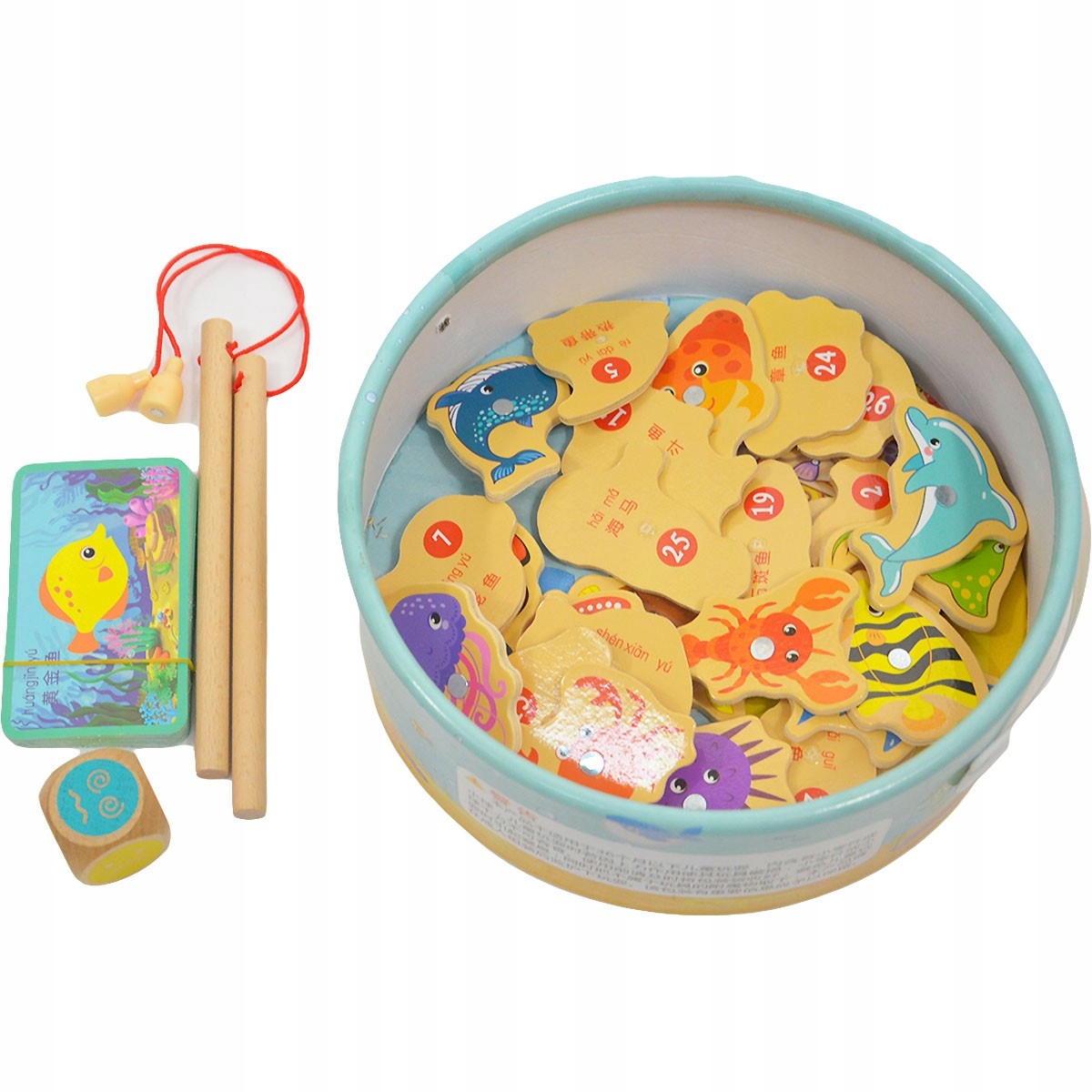 899612 RYBKI GRA W ŁOWIENIE DREWNIANE MAGNETYCZNE (5902605899612 ...