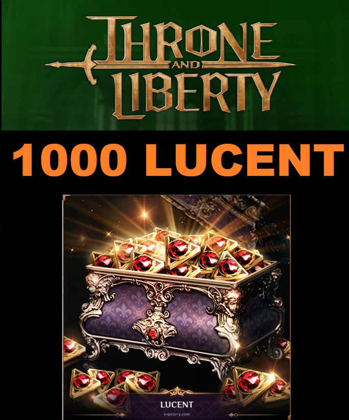 THRONE AND LIBERTY 1000 LUCENTŮ 1 LUCENTŮ KAŽDÝ SERVER EU PC za 295.00CZK - Allegro