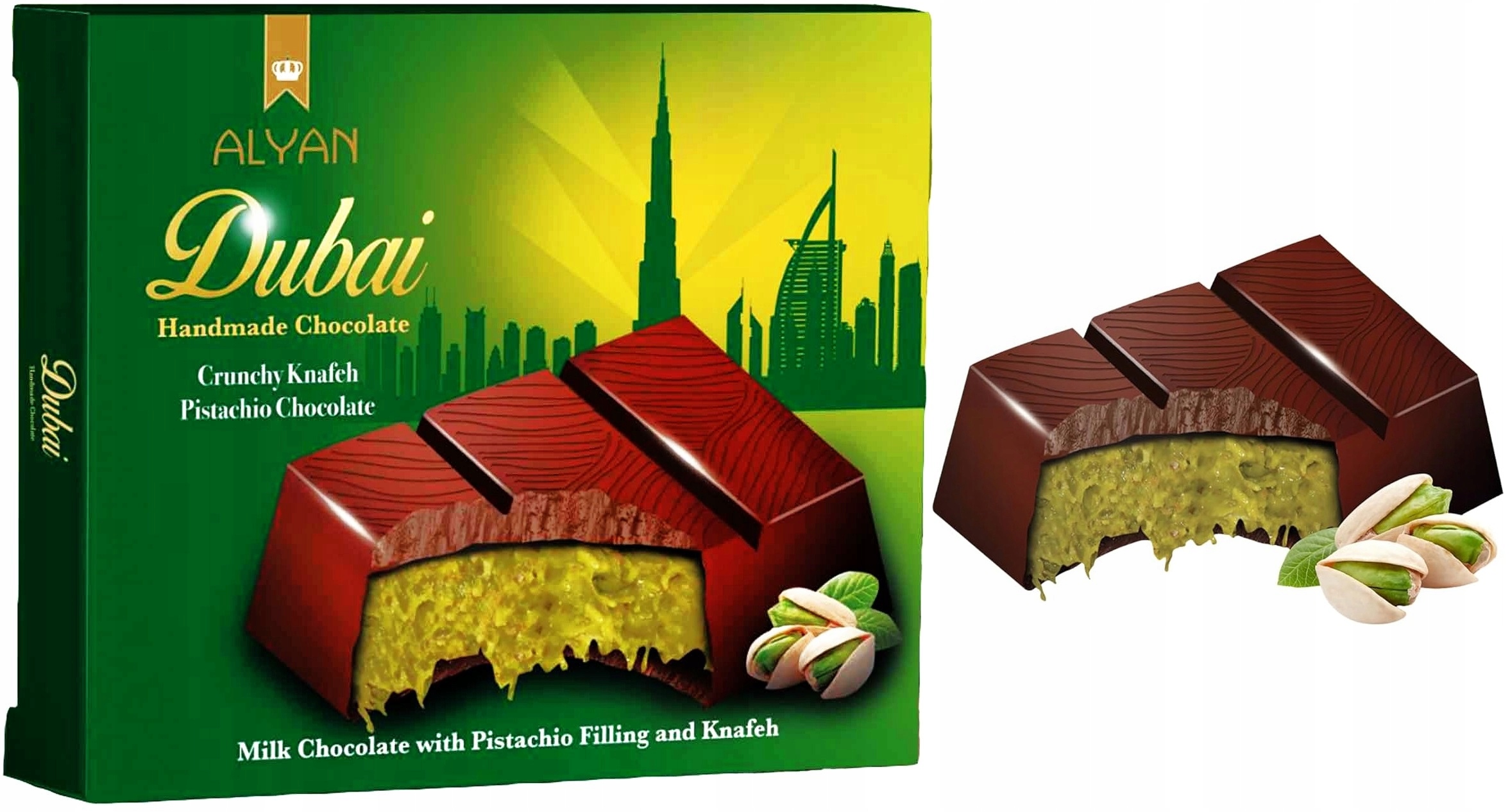 Aylan Dubai kézzel készített csokoládé 100g - Allegro