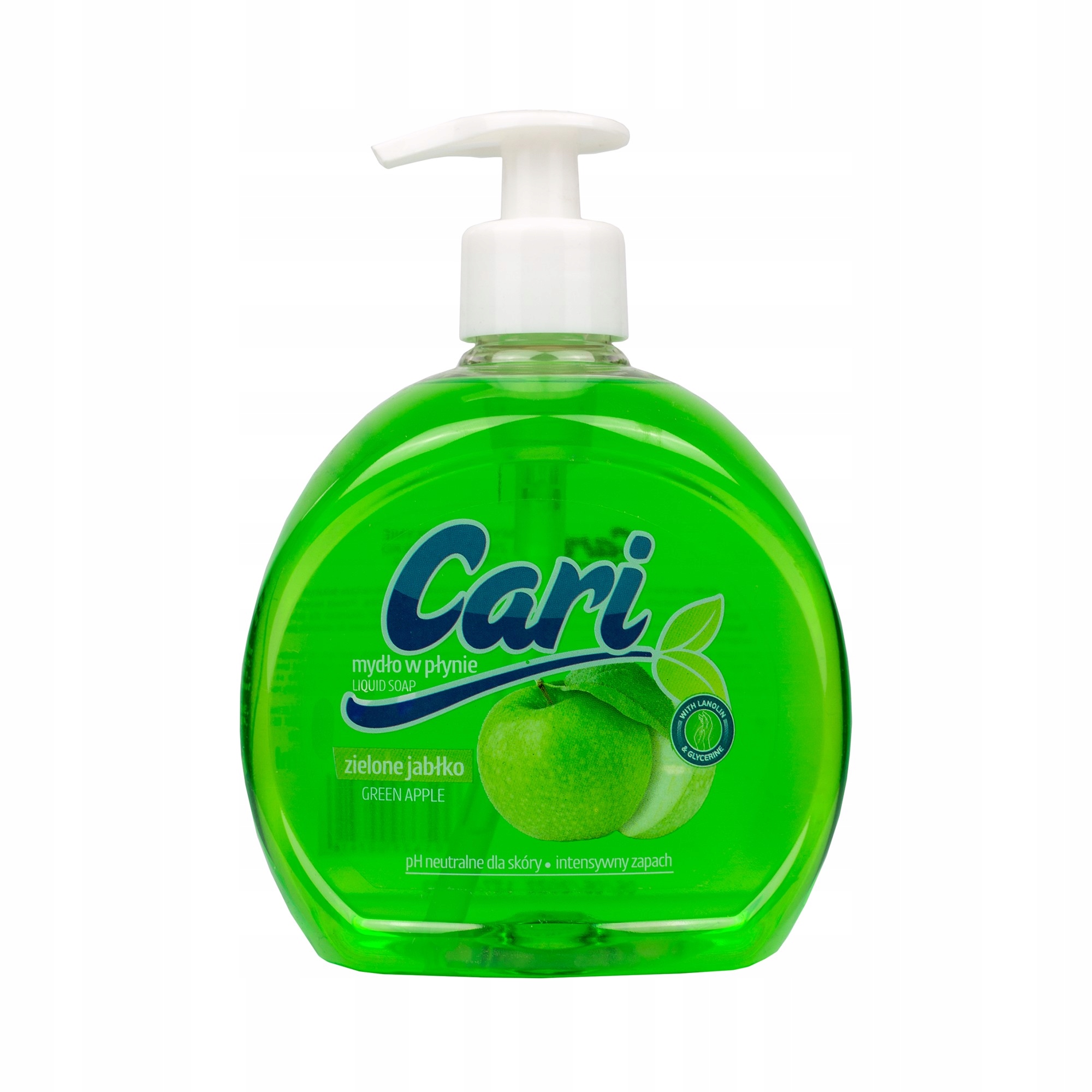 Mydło do rąk Cari ZIELONE JABŁUSZKO 500 ml 150 g (5905429007416) • Cena ...