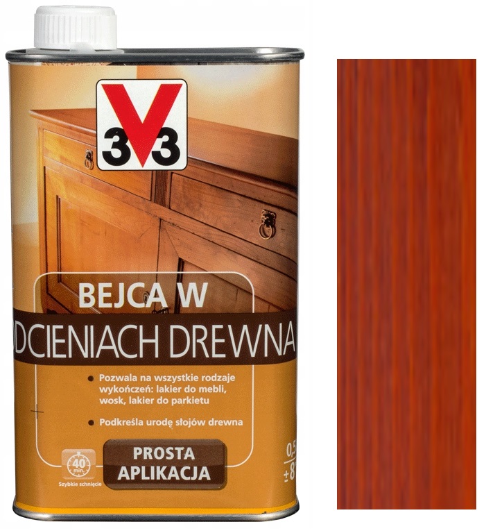 BEJCA V33 W ODCIENIACH DREWNA MAHOŃ 0,5L • 45.00PLN • Bejce ...