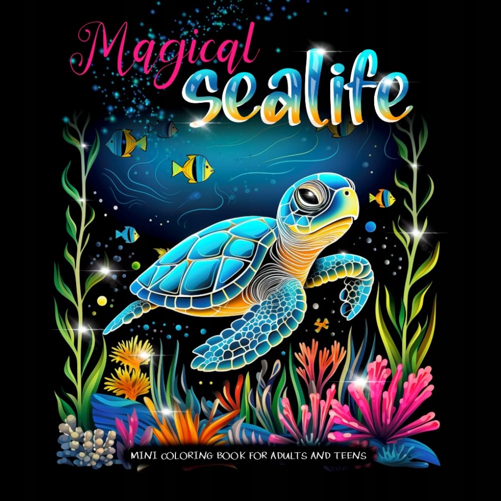 Gully, Color Mini Coloring Book Adult / Magical Sealife: Travel Pocket ...