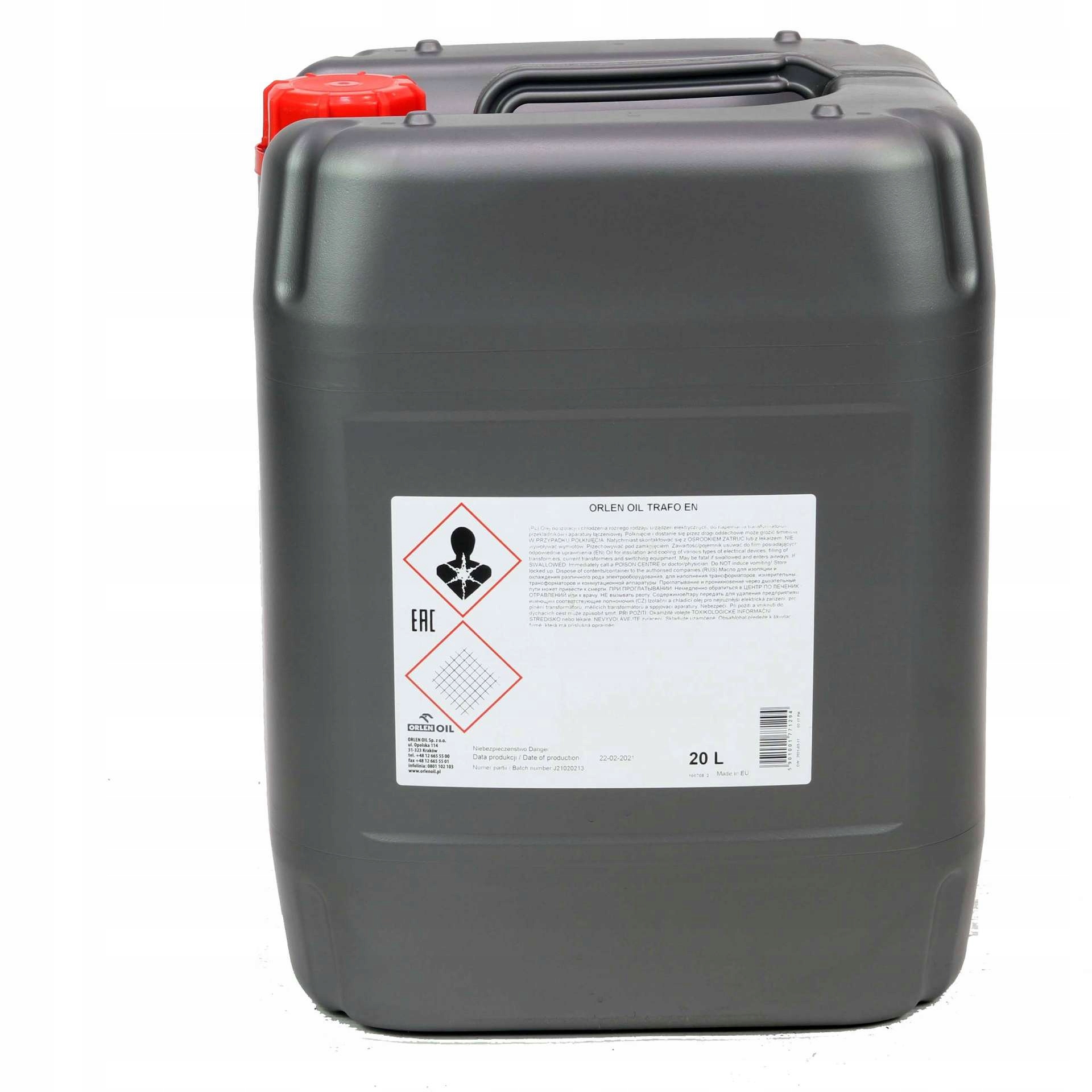 Olej transformatorowy ORLEN OIL TRAFO EN 20L 5901001771287 za 352.90PLN ...