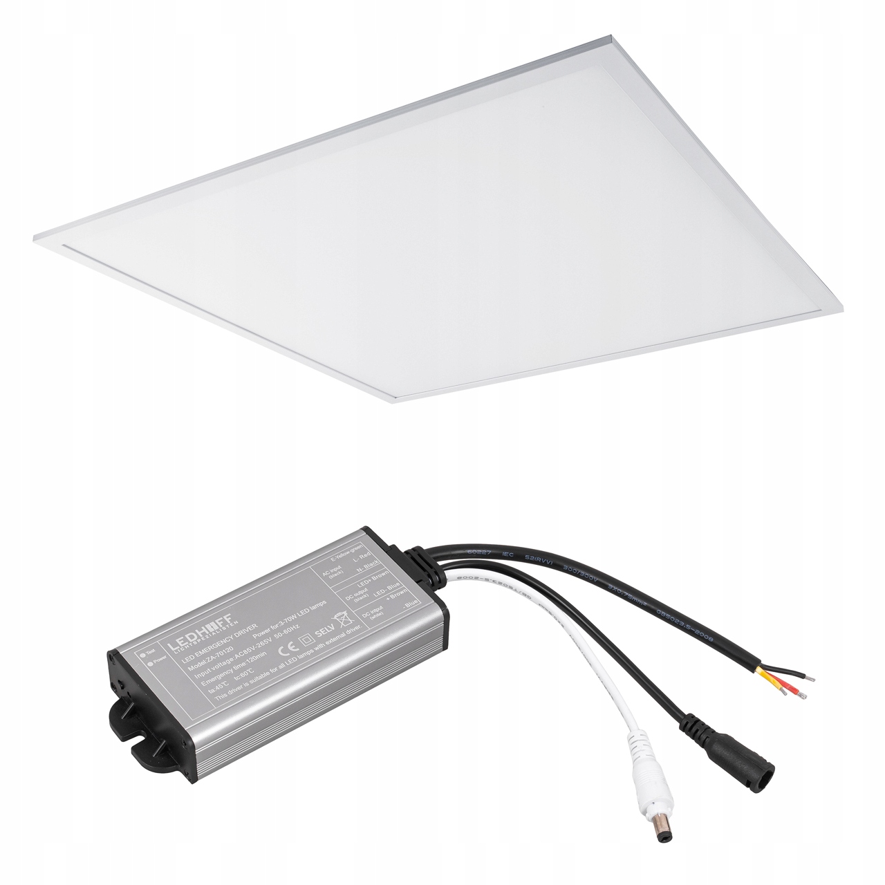 Panel LED z modułem awaryjnym 2h Lampa 60x60cm 40W 13313305344 - Allegro.pl