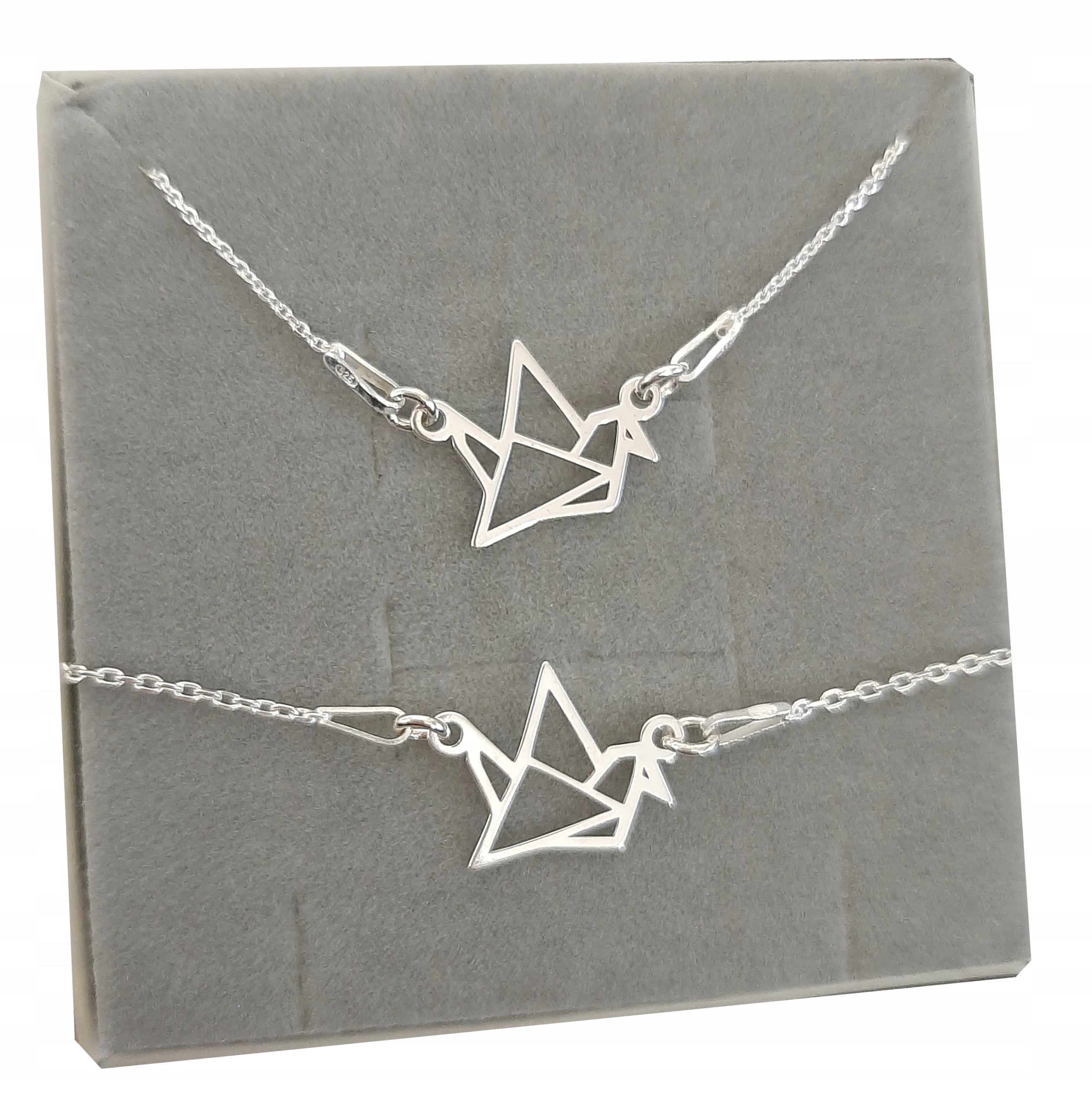 Ezüst daru szett ORIGAMI CELEBNŐ 925 za 10430.00HUF-ért - Allegro