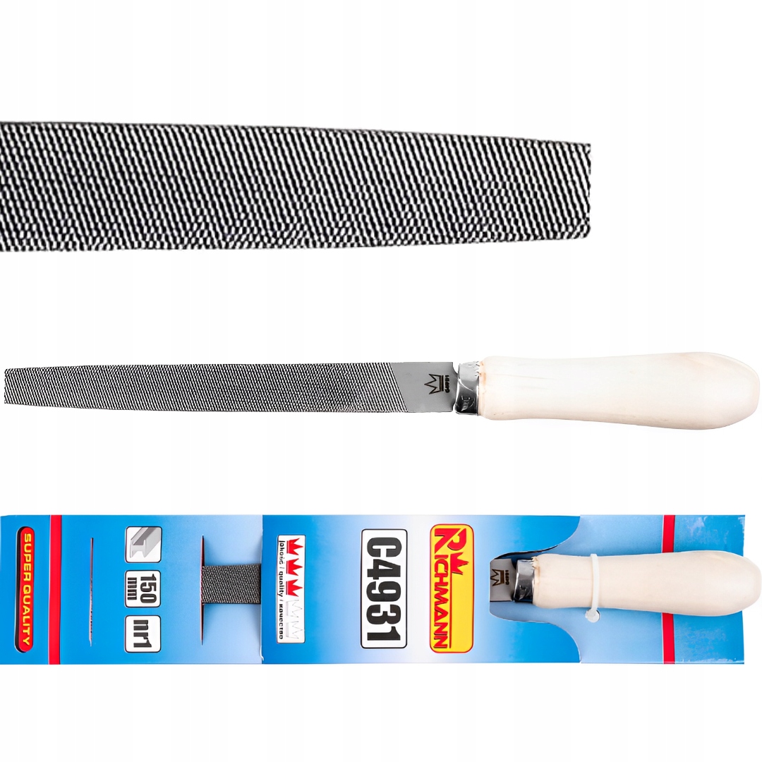 RICHMANN PILNIK PŁASKI DO METALU NR 2 RĄCZKA 200MM 5906741649346 za 10 ...