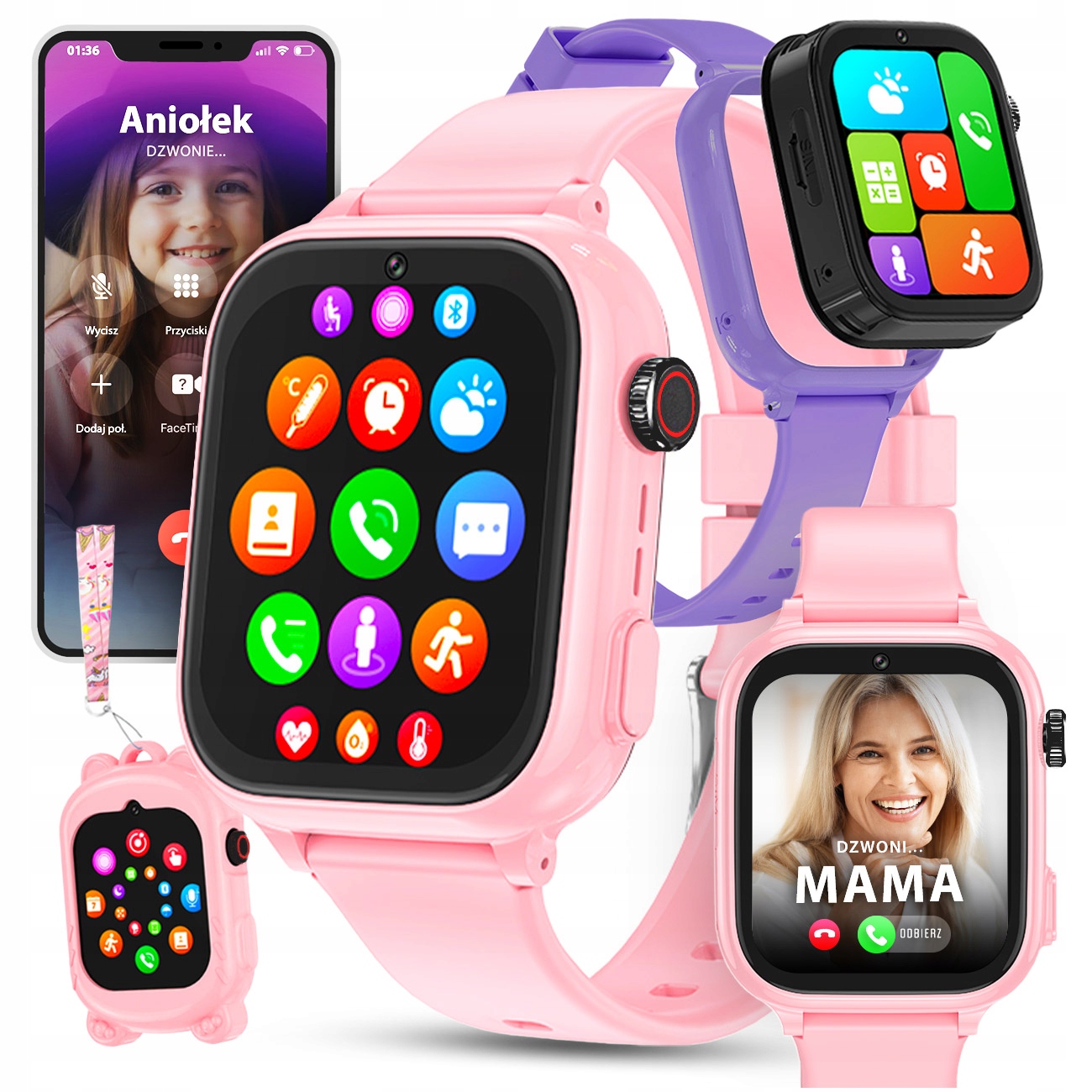 CHYTRÉ HODINKY GPS LOKALIZACE VIDEO CHAT YOUTUBE FOTOAPARÁT FOTOGRAFIE ...